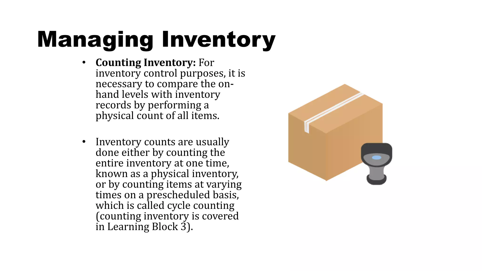 InventoryManagement LB1.pptx | Logistics | Business