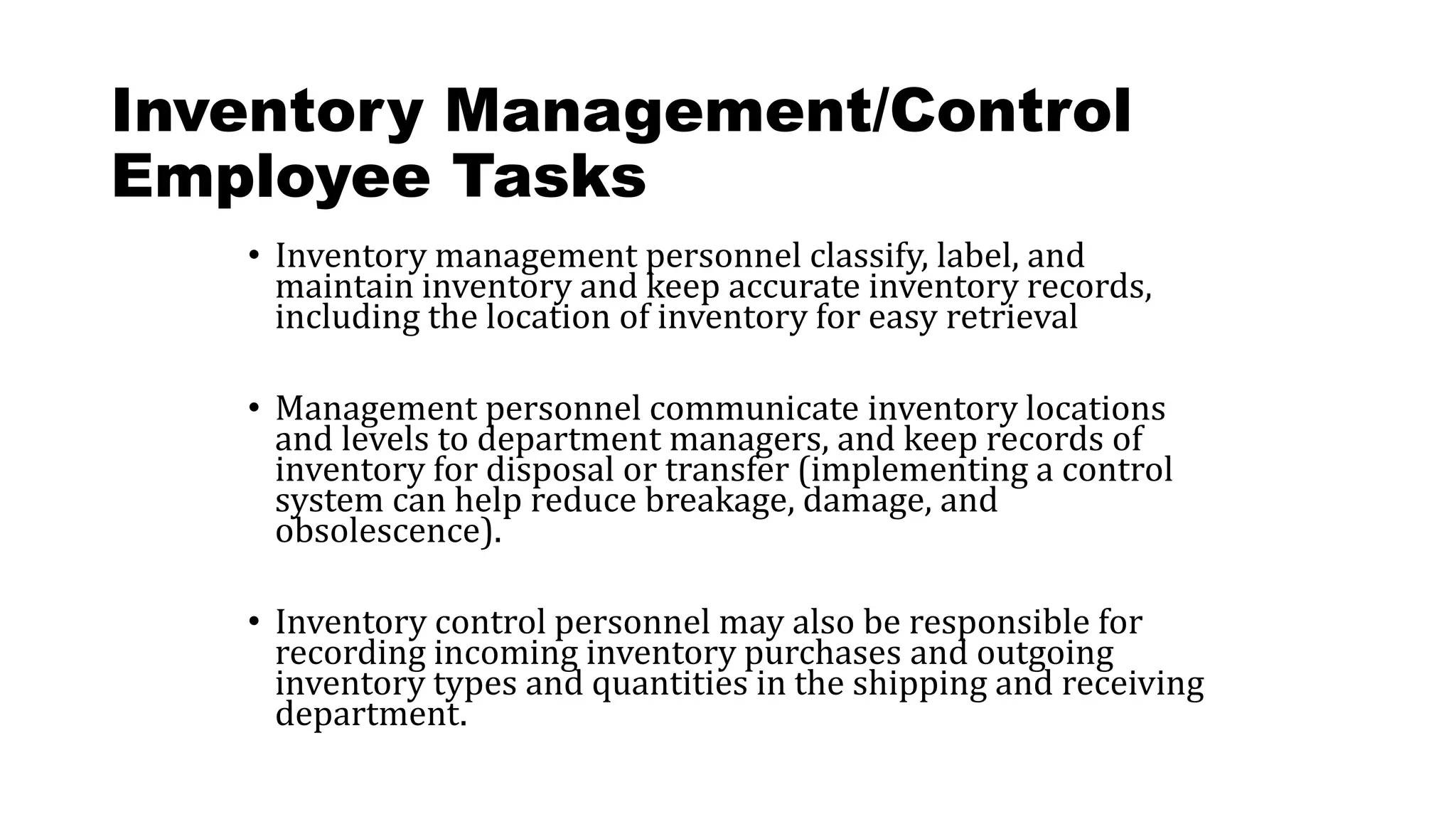 InventoryManagement LB1.pptx | Logistics | Business