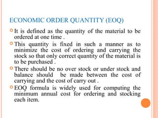 Inventory management rqm, eoq, im | PPT