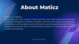 Inventory Management Software Development Ppt