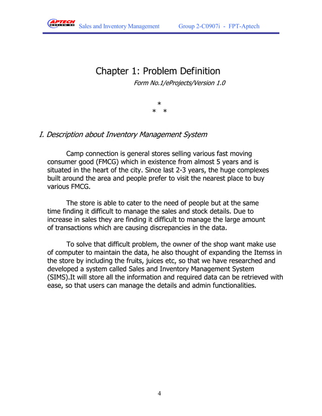 Inventory management system | PDF | Databases | Computer Software and ...