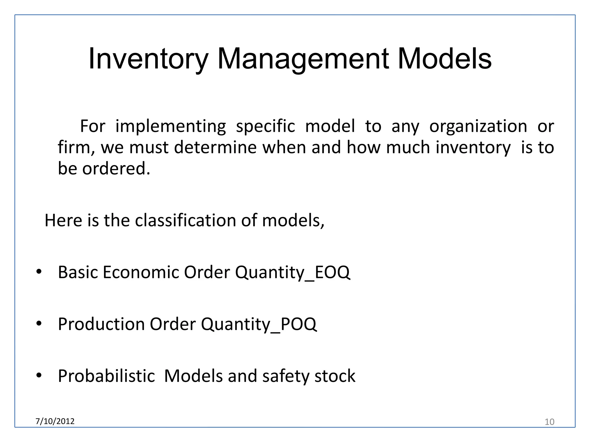 Inventory Management System | PPTX