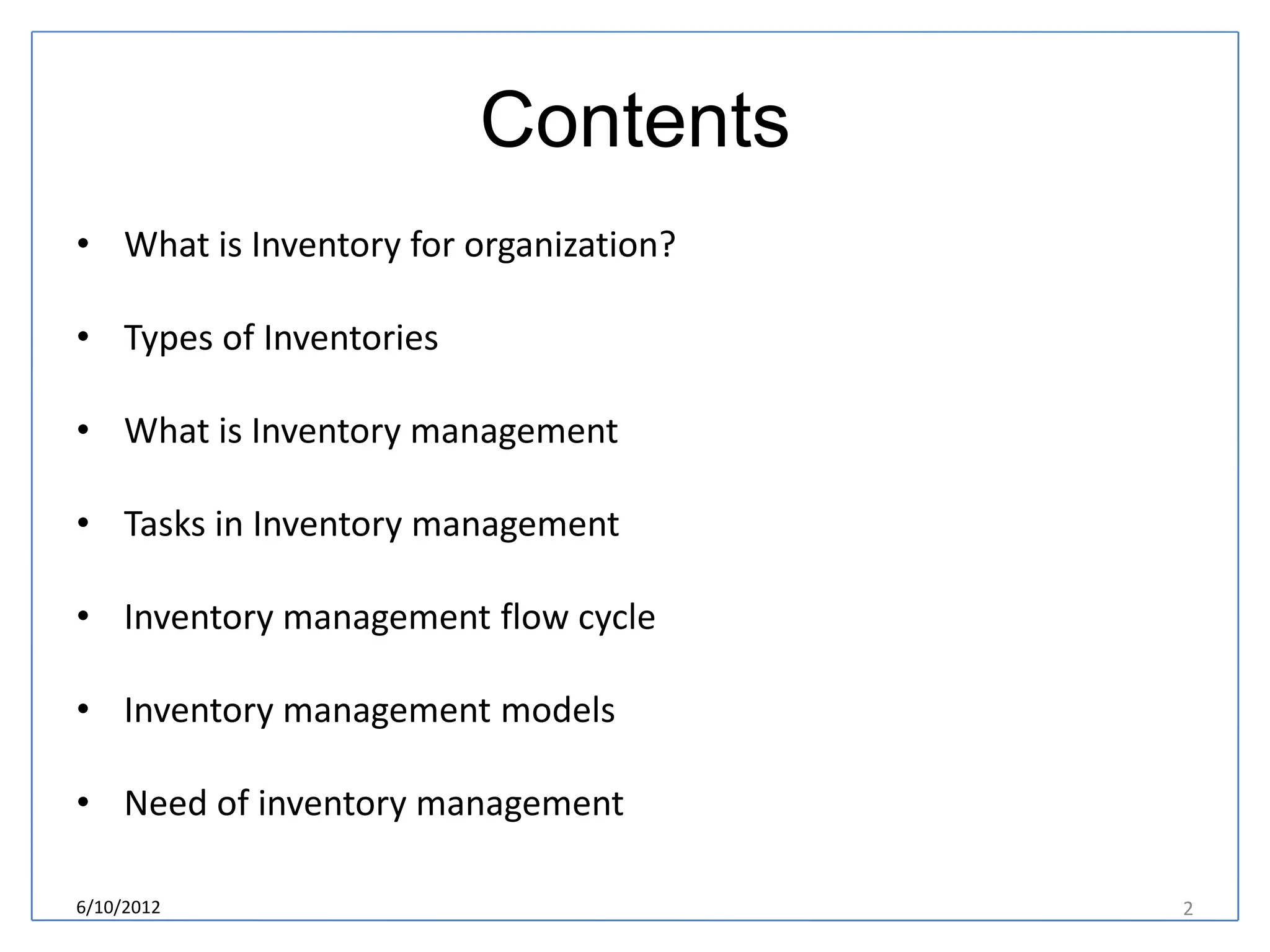 Inventory Management System | PPTX