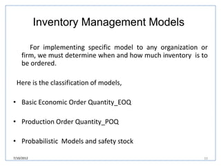 Inventory Management System | PPTX