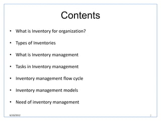 Inventory Management System | PPTX