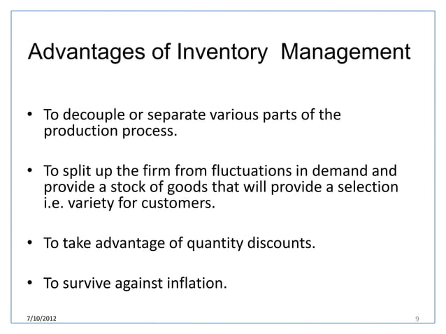 Inventory Management System | PPTX | Logistics | Business
