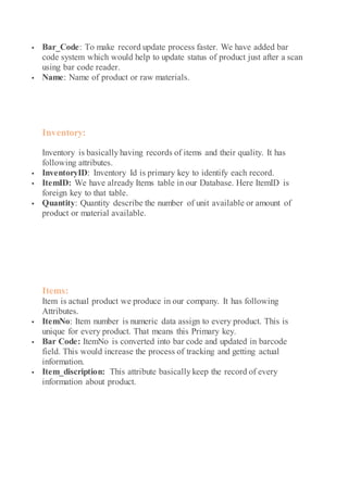 Inventory management system | DOCX