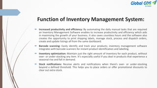 Inventory Management System | PPTX | Logistics | Business