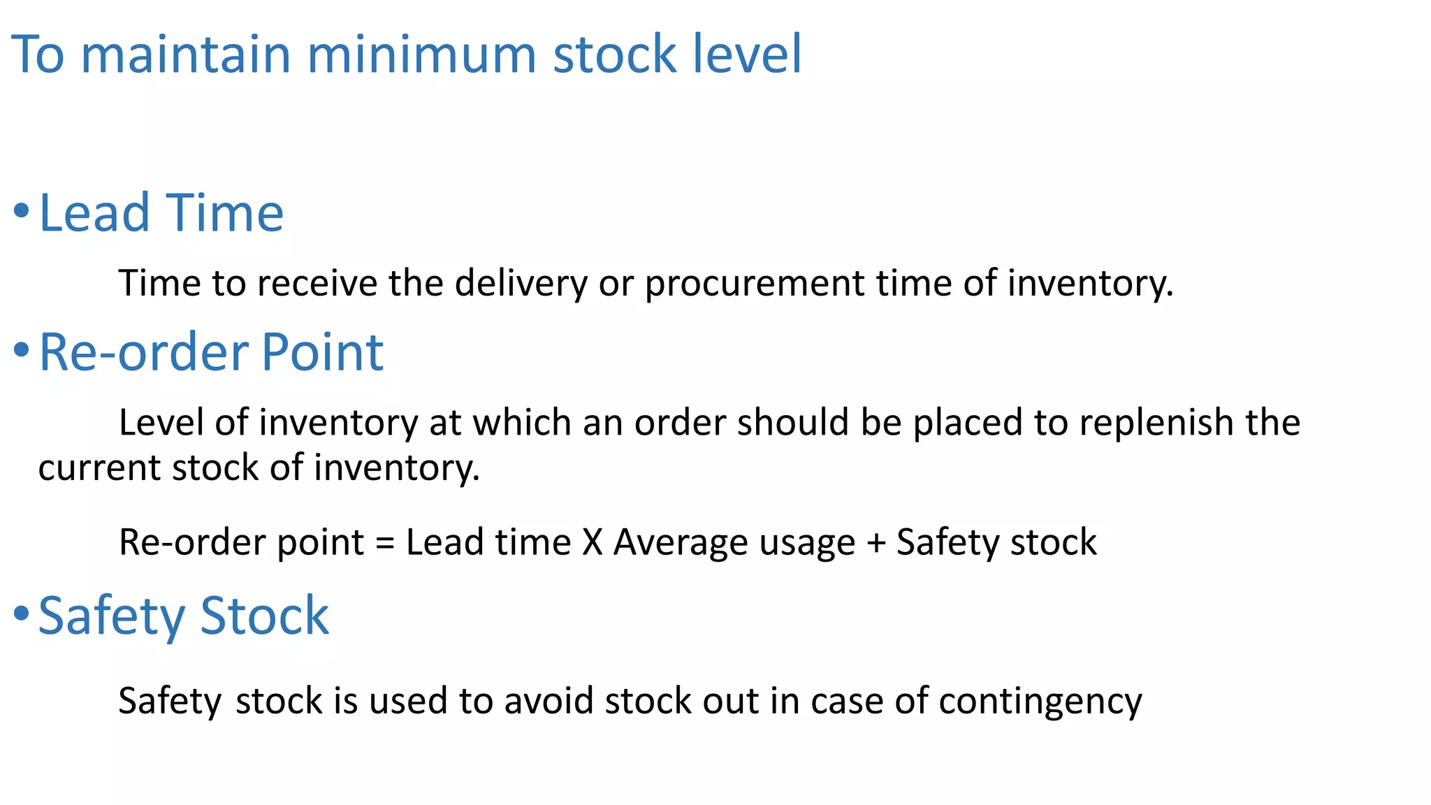 Inventory management with case study | PPTX