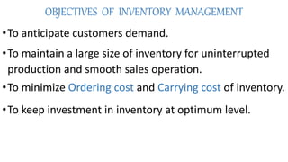 Inventory management with case study | PPTX
