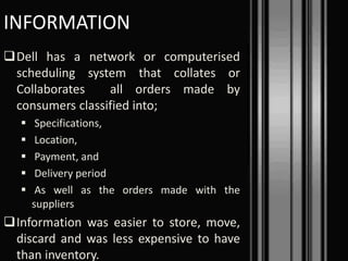 Inventory management of Dell Direct Model | PPT