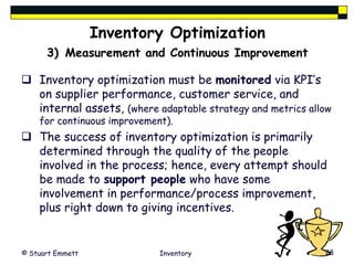 Inventory managment and improvements | PPTX