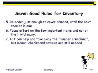 Inventory managment and improvements | PPTX