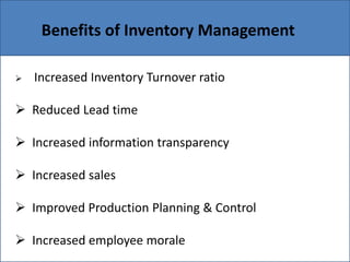 Inventory mangement | PPTX