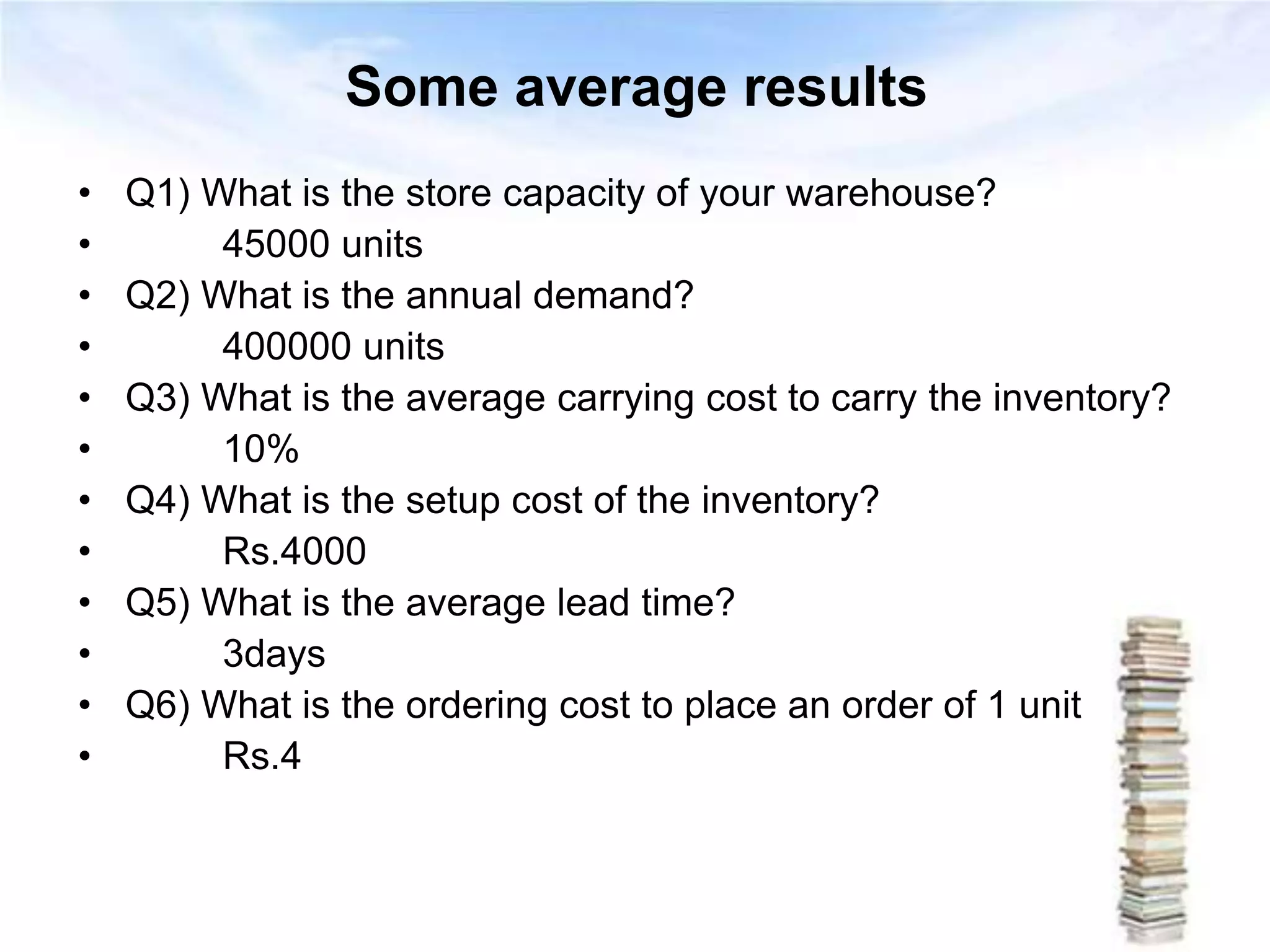 Inventory model (operation research) | PPTX