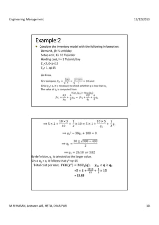 Inventory Models Pdf