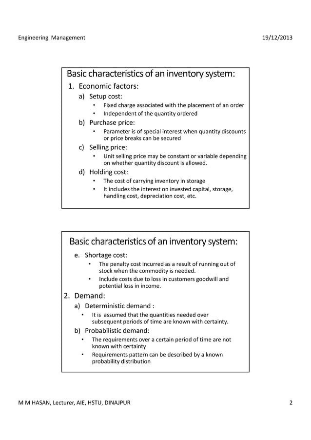 Inventory Models Pdf 