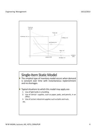 Inventory models | PDF