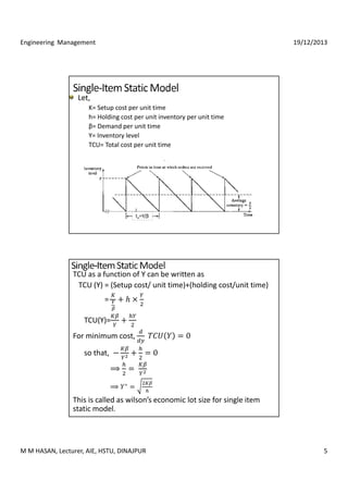 Inventory models | PDF