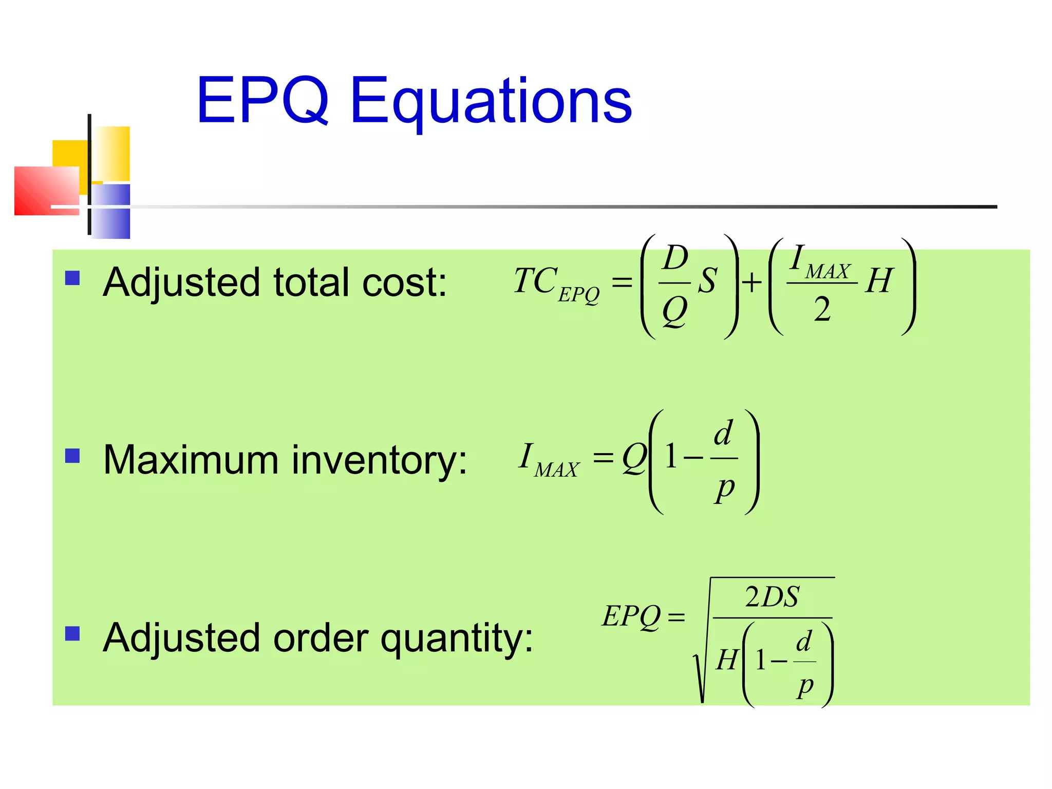 Inventory models | PPT