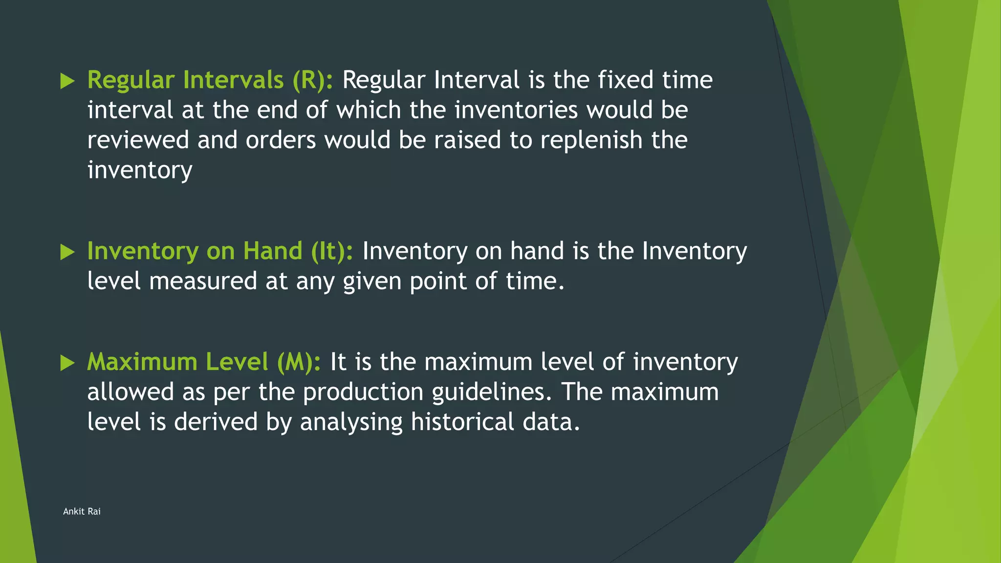 Inventory models | PPTX