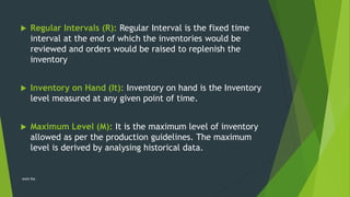 Inventory models | PPTX