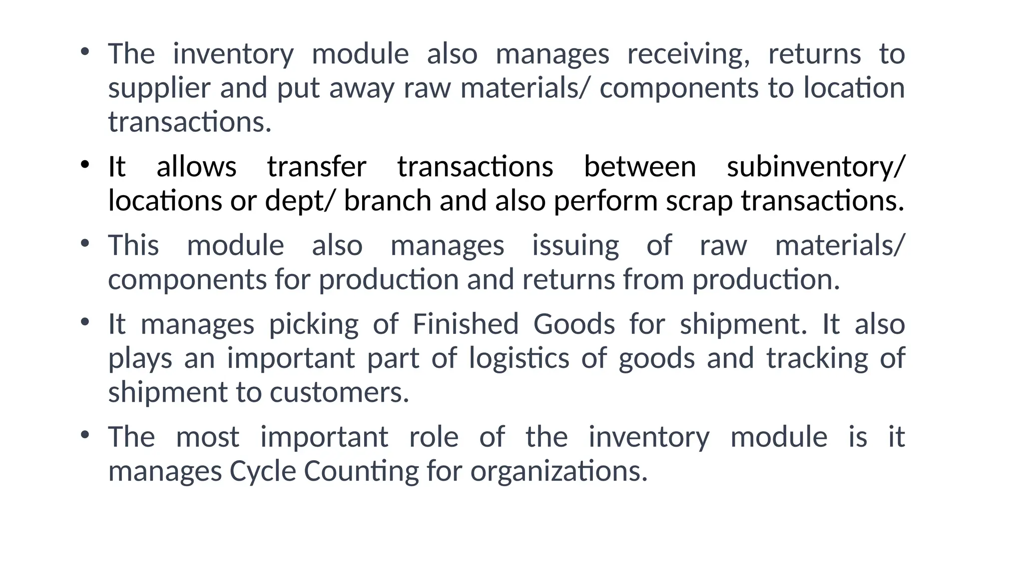An Introduction to how the Inventory Module works in ERP system by ...