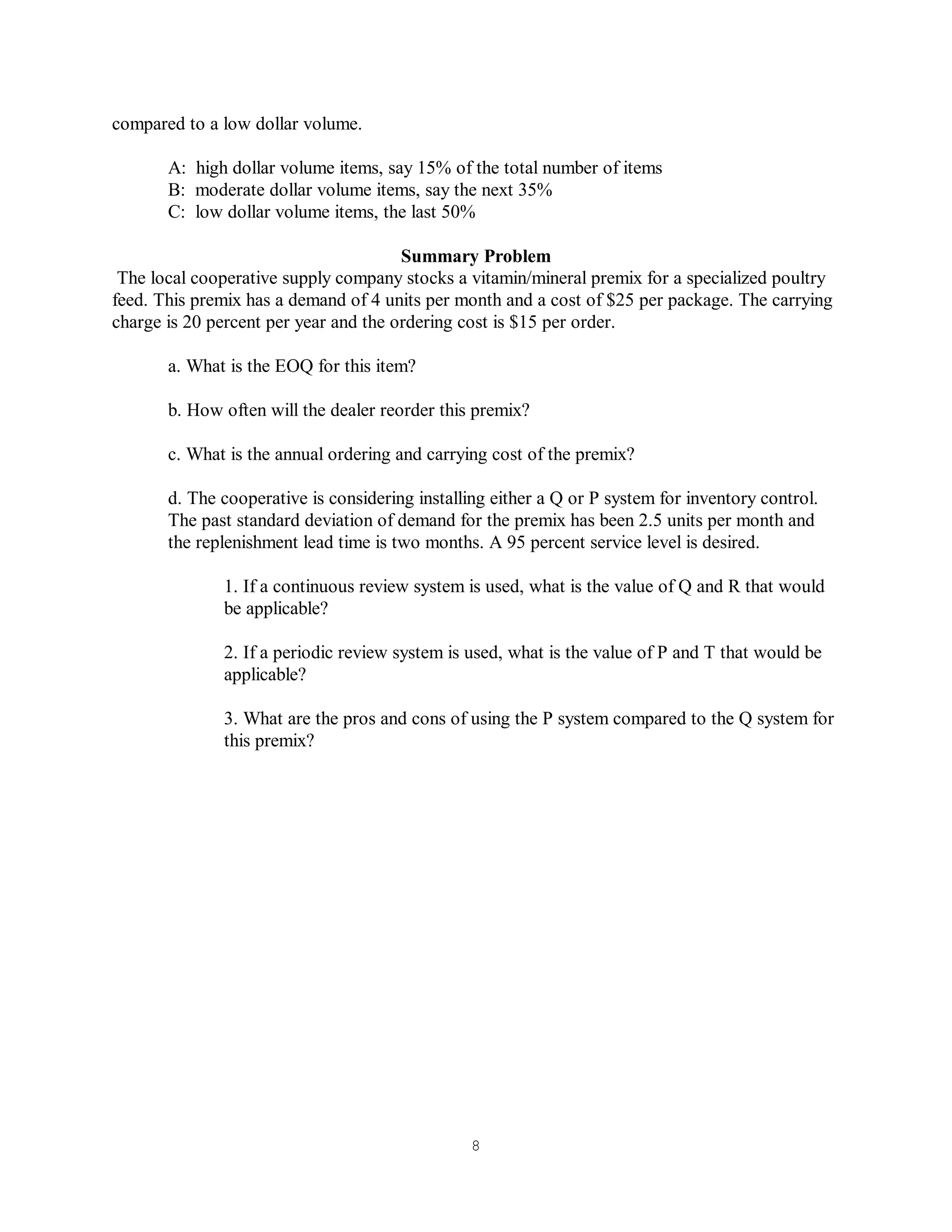 Inventory notes | PDF