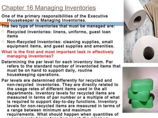 Inventory of linen | PPT