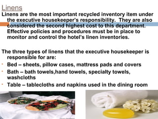 Inventory of linen | PPT