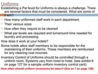 Inventory of linen | PPT