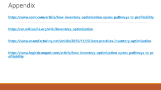 Inventory Optimization Techniques Pptx