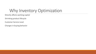 Inventory optimization techniques | PPTX