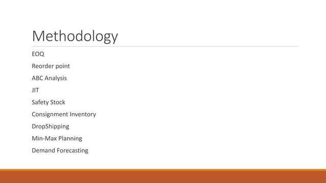 Inventory optimization techniques | PPTX | Mechanical and Industrial ...