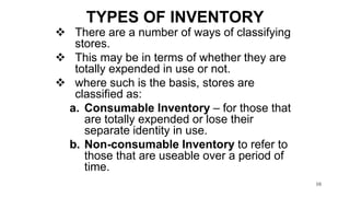 Inventory or stores management | PPTX
