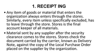 Inventory or stores management | PPTX