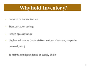 Inventory Planning & Mgt for inventory management | PPT