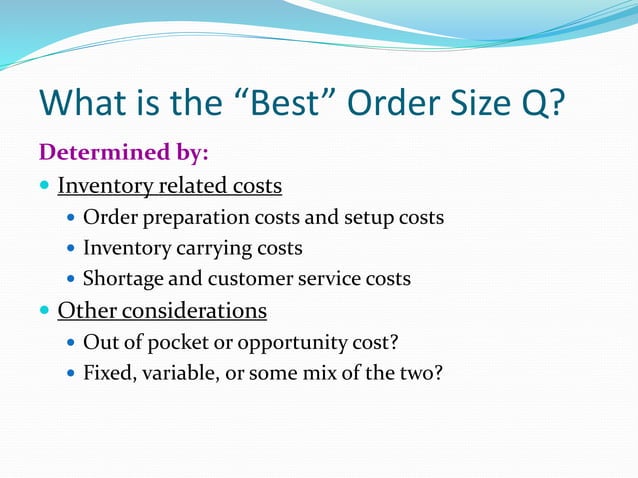 Inventory Policy Decisions Deepa | PPTX