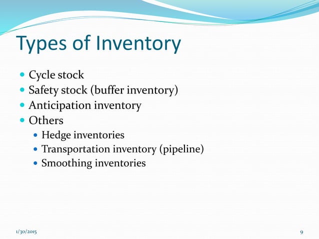 Inventory Policy Decisions Deepa | PPTX