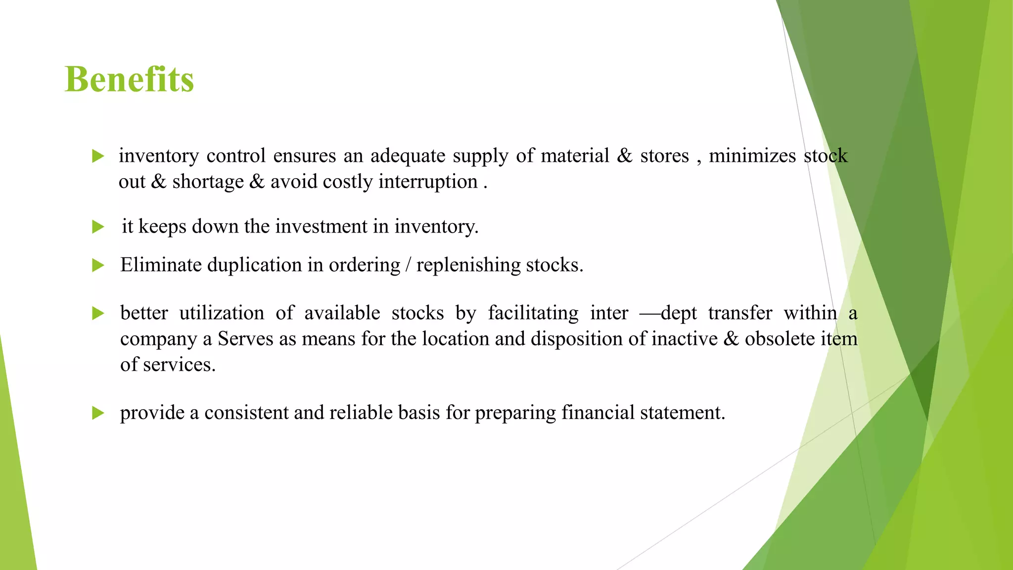 Inventory Management and Control, Production Planning and Control | PPTX