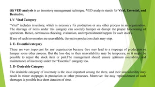 Inventory Management and Control, Production Planning and Control | PPTX