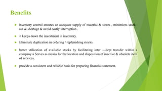 Inventory Management and Control, Production Planning and Control | PPTX