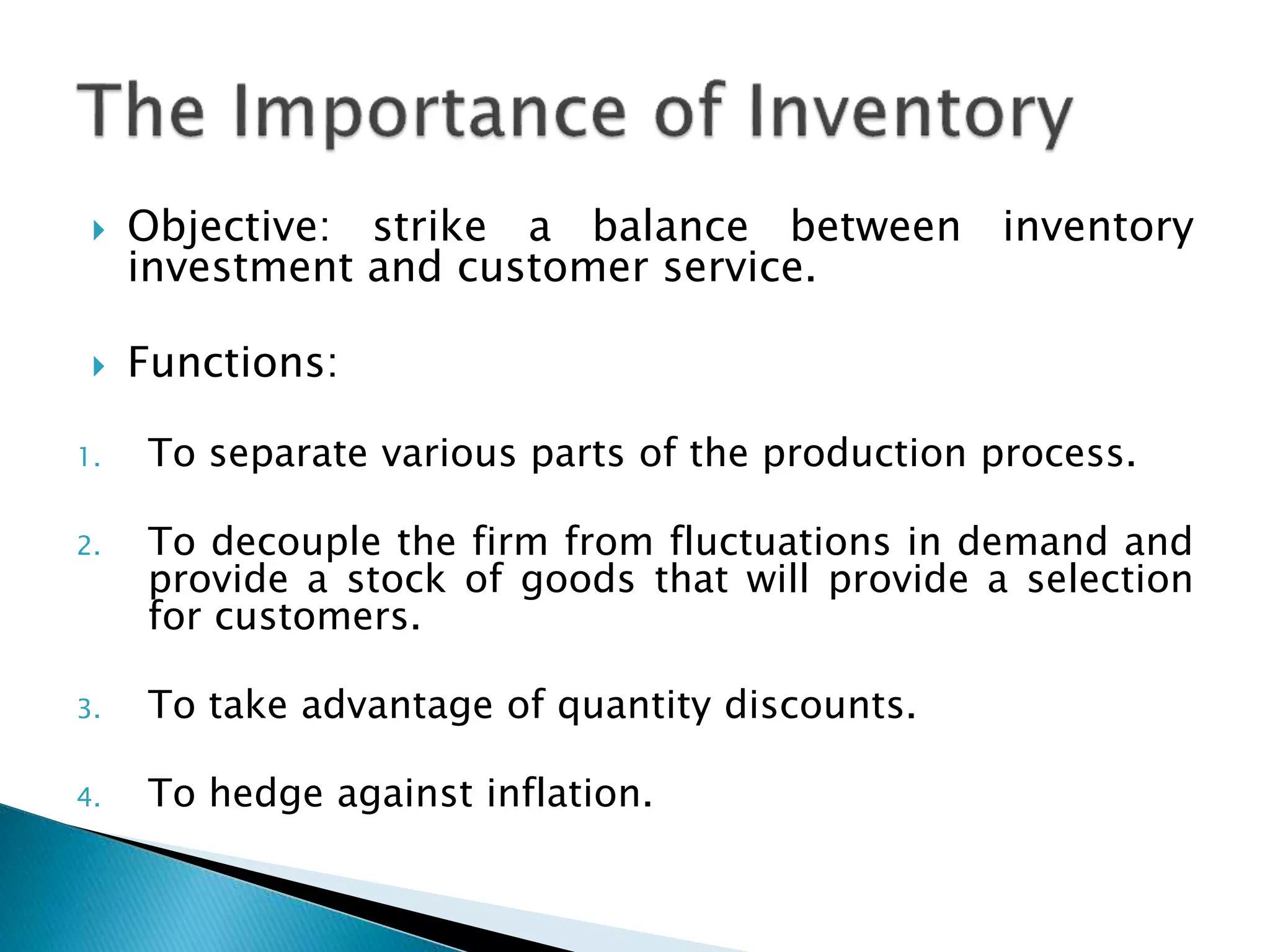 Inventory presentation | PPT
