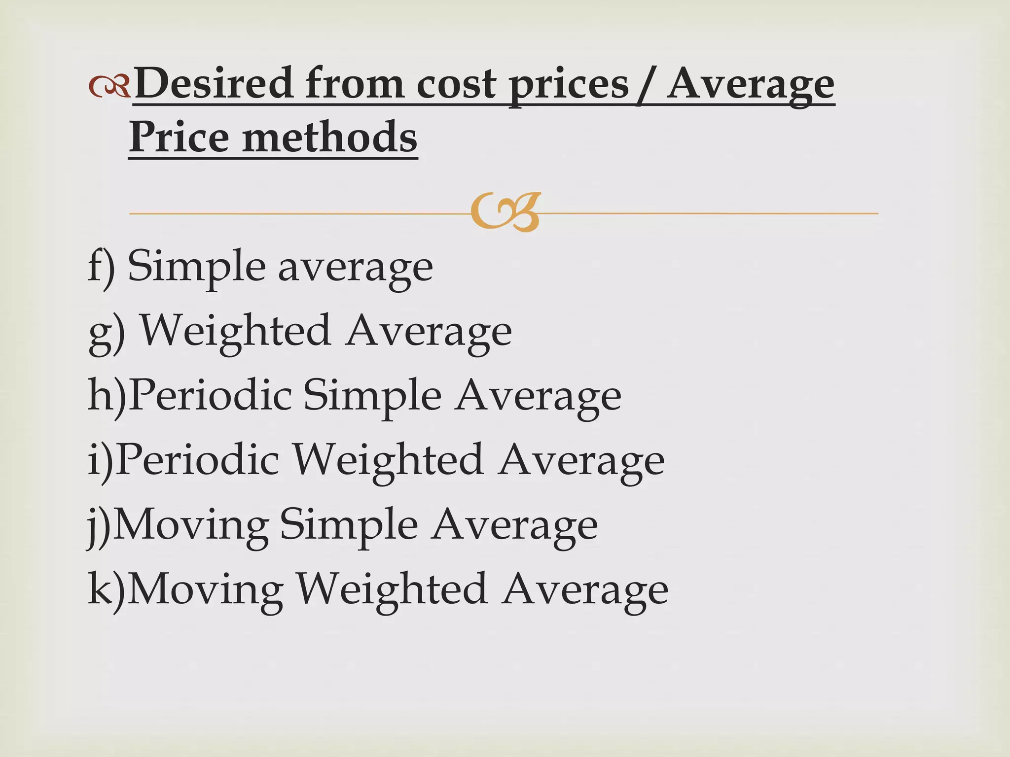 Inventory pricing & valuation | PPTX