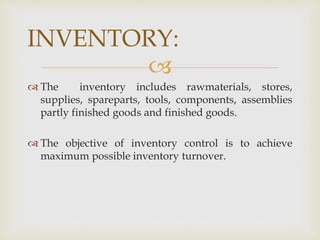 Inventory pricing & valuation | PPTX