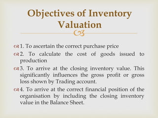 Inventory pricing & valuation | PPTX