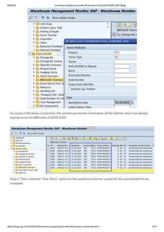 Inventory scrapping and write-off process in Decentral-EWM _ SAP Blogs.pdf