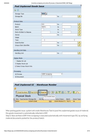 Inventory scrapping and write-off process in Decentral-EWM _ SAP Blogs.pdf