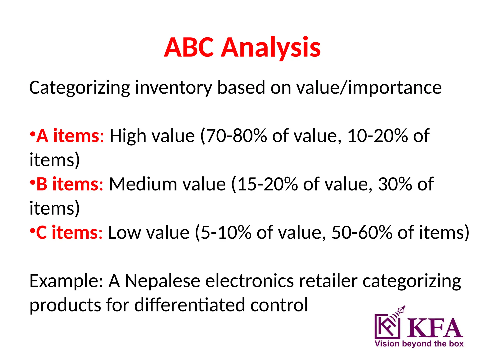 Inventory System with EOQ and ABC Analysis | PPTX