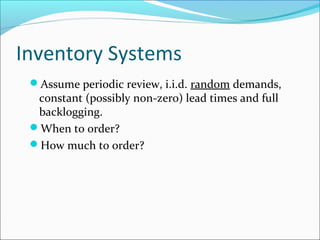 Inventory systems | PPT